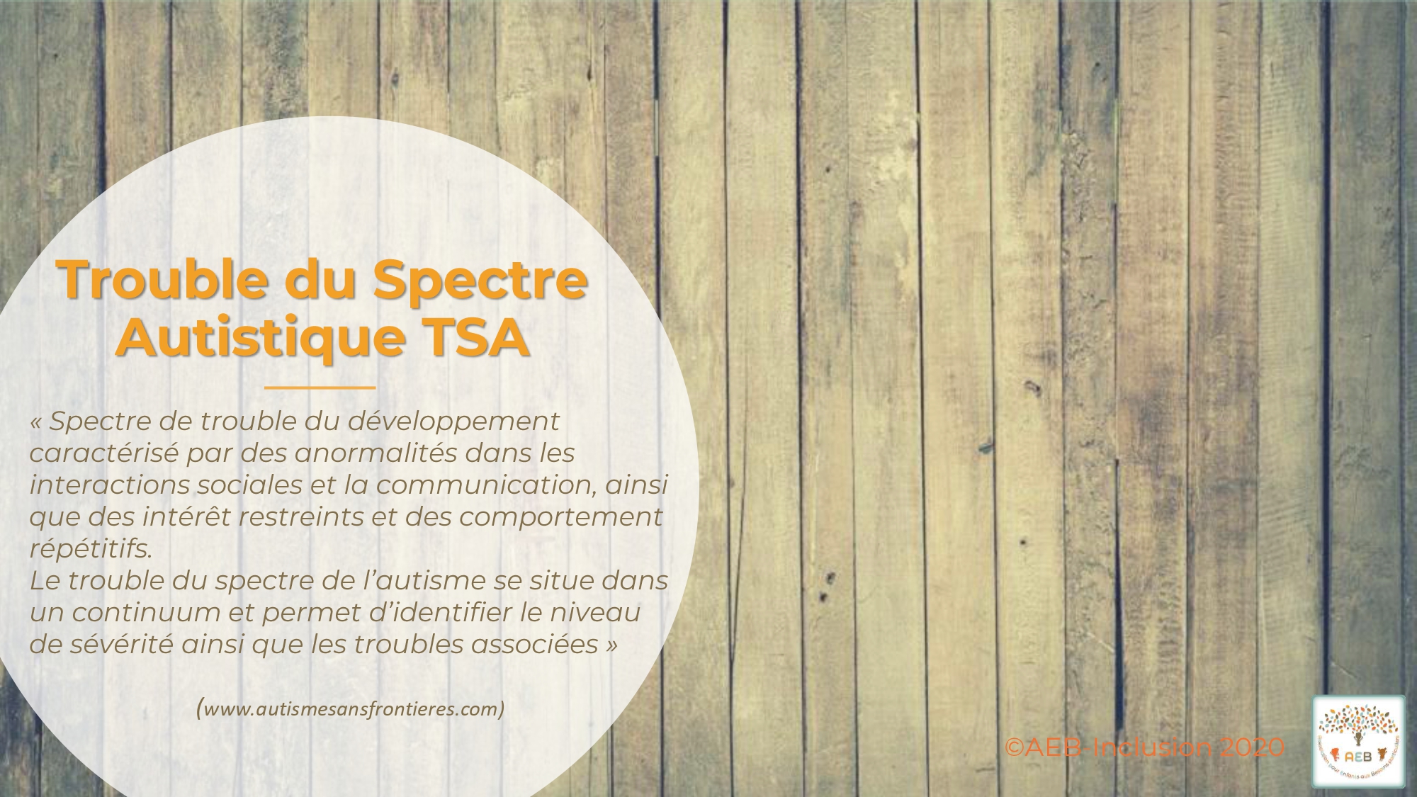 Fiches thématiques : TSA - Association NORA